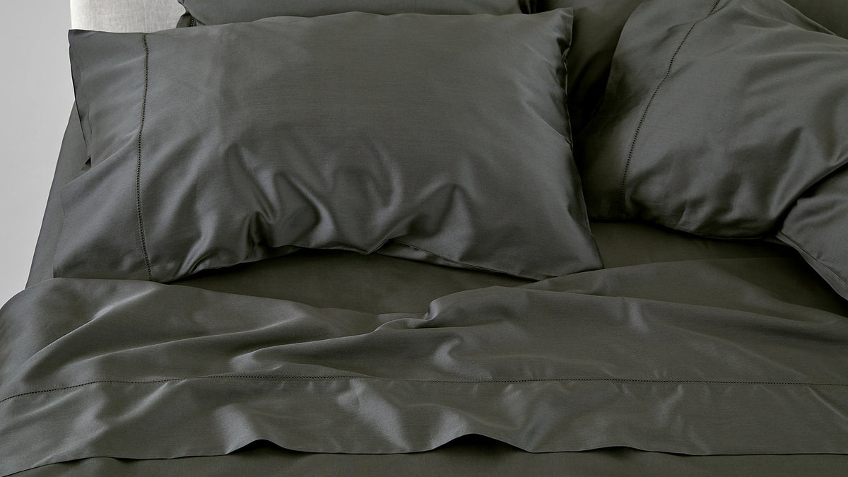 Charcoal Bed Sheets & Bed Linen | Abode Living